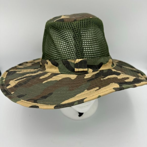 No Brand | Accessories | Light Camo Outback Safari Bucket Flap Wmesh ...